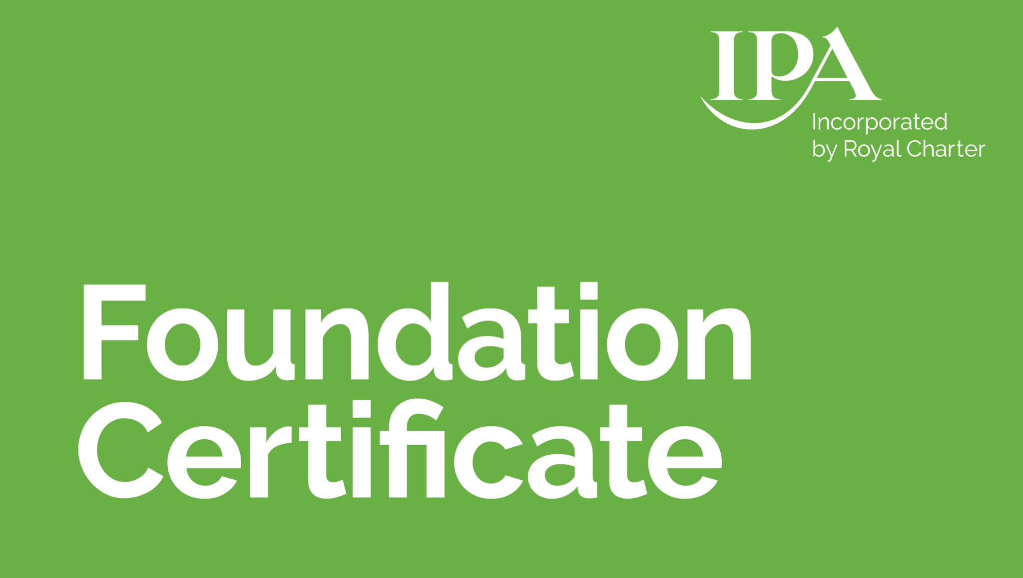 Foundation Certificate - den ultimative introduktion til ...